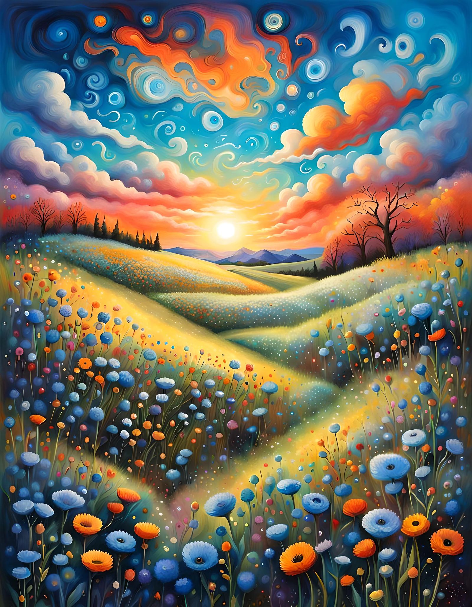 Spring flowers - AI Generated Artwork - NightCafe Creator