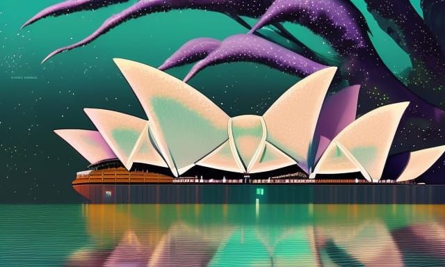 Sydney Opera House - AI Generated Artwork - NightCafe Creator