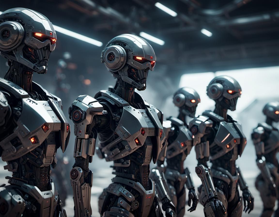 Cyborg army - AI Generated Artwork - NightCafe Creator