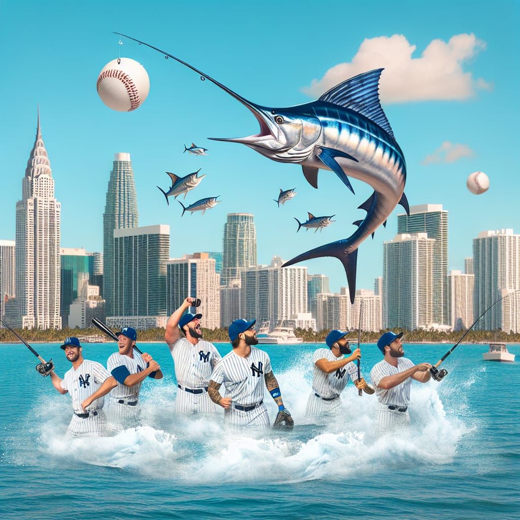 Mets go fishing in Miami and hook a Marlin! - AI Generated Artwork ...