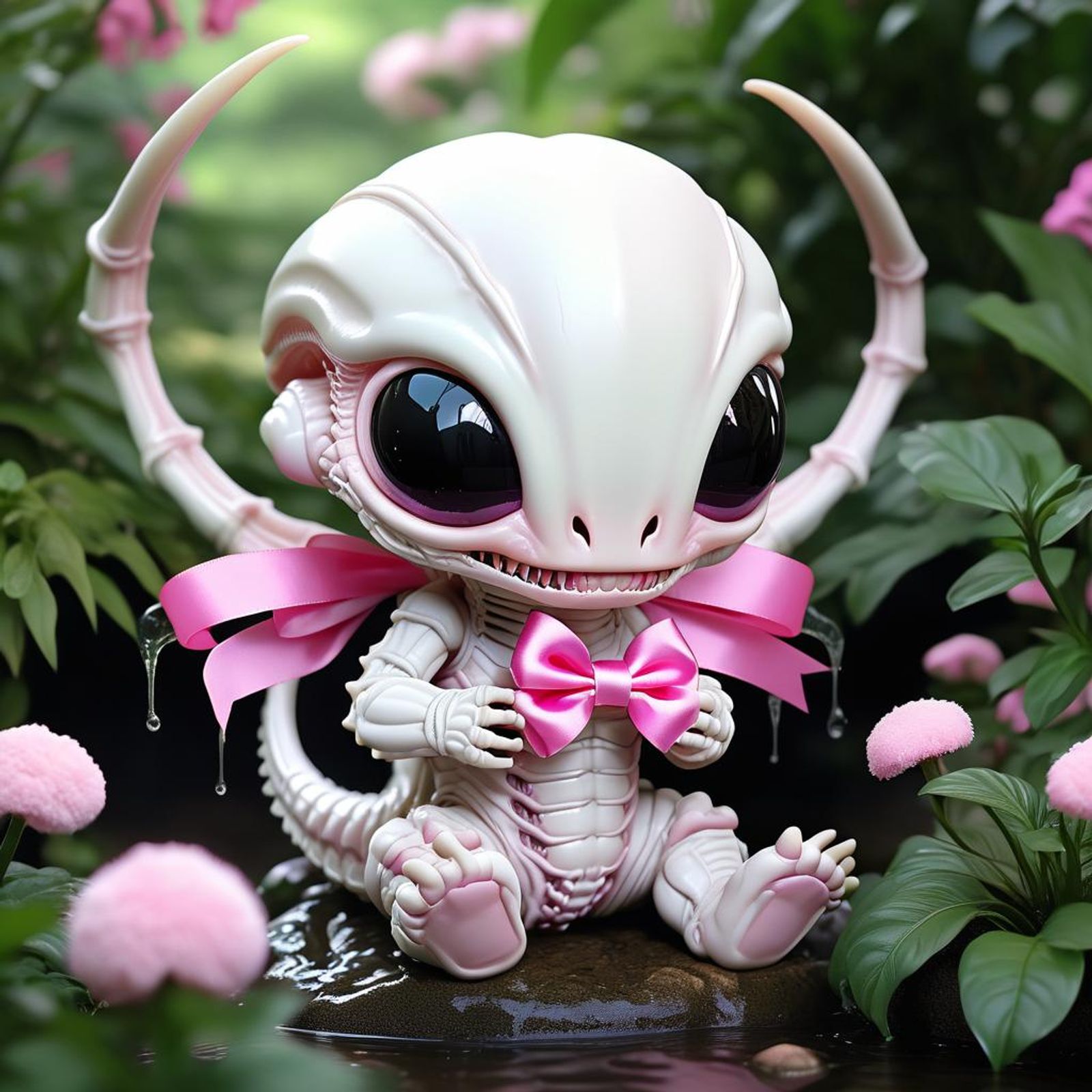 Xenomorph garden - AI Generated Artwork - NightCafe Creator