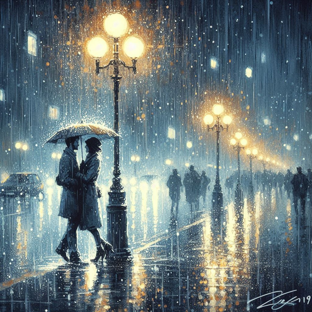 Rainy Scene - AI Generated Artwork - NightCafe Creator