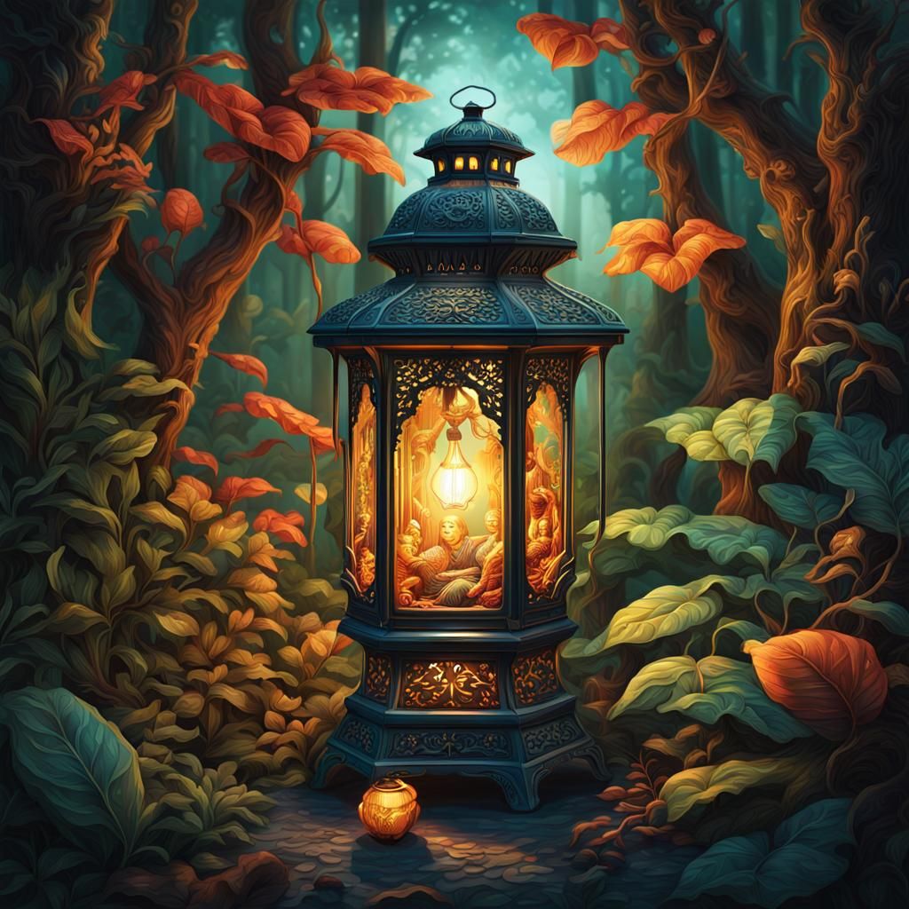 A breathtakingly detailed and hyperrealistic illustration of a magical ...