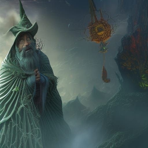 wandering wizard - AI Generated Artwork - NightCafe Creator