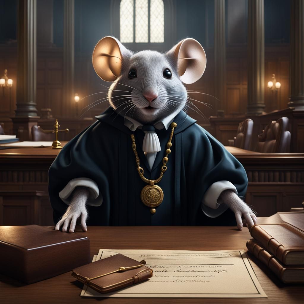 Judge Mouse - AI Generated Artwork - NightCafe Creator