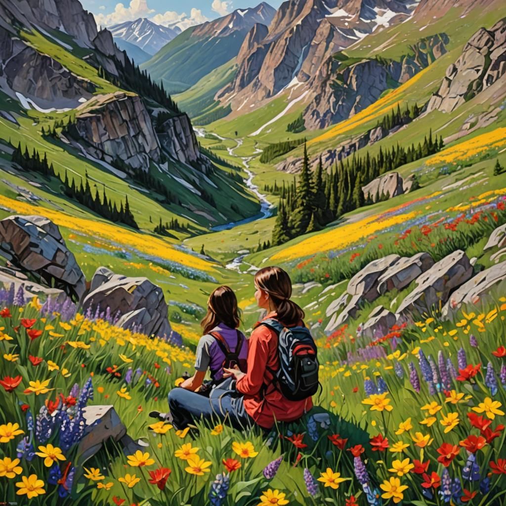 Spring blooms - AI Generated Artwork - NightCafe Creator