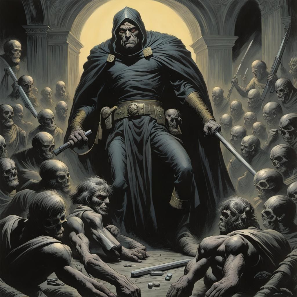 Grimdark by Mort Künstler and Gustave Doré and Jack Kirby - AI ...