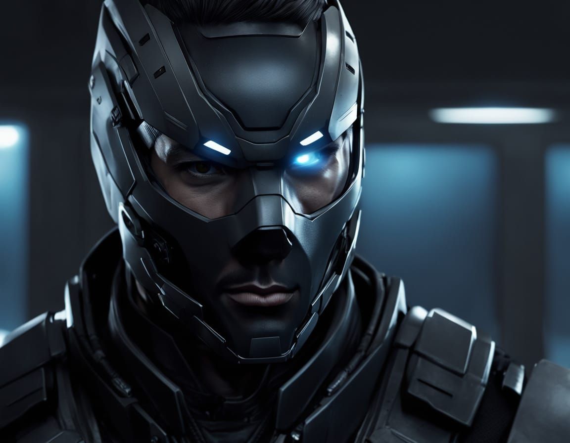 Lewis Tan as the Cyborg Ninja aka Gray Fox from Metal Gear Solid (1)