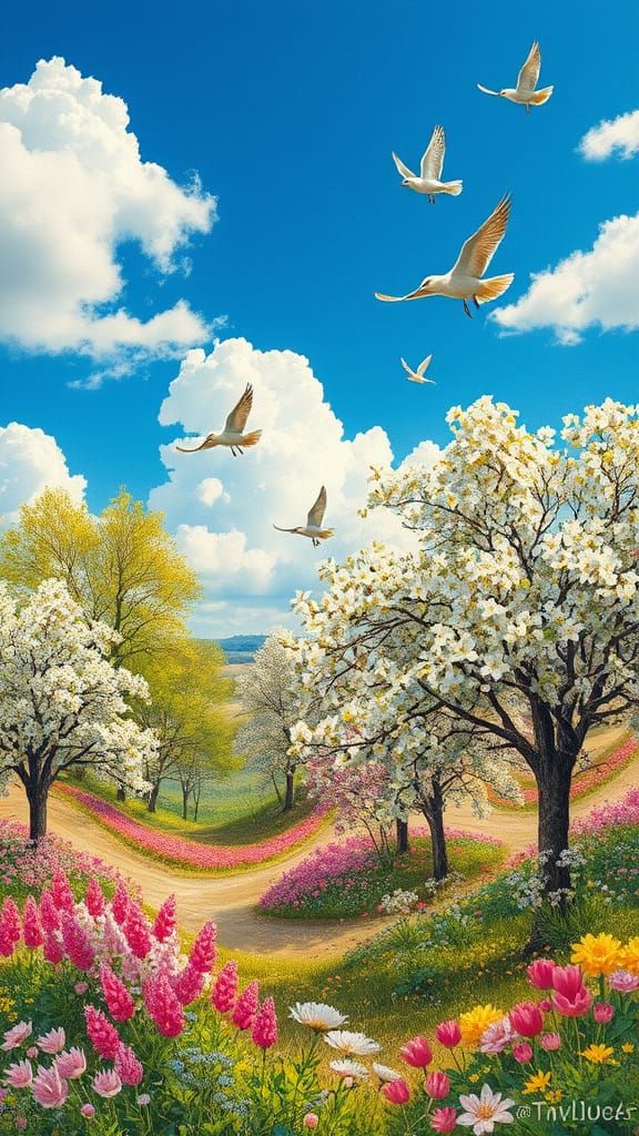 Conceptual art double Exposure Collage Josephine Wall WLOP wet on wet ...