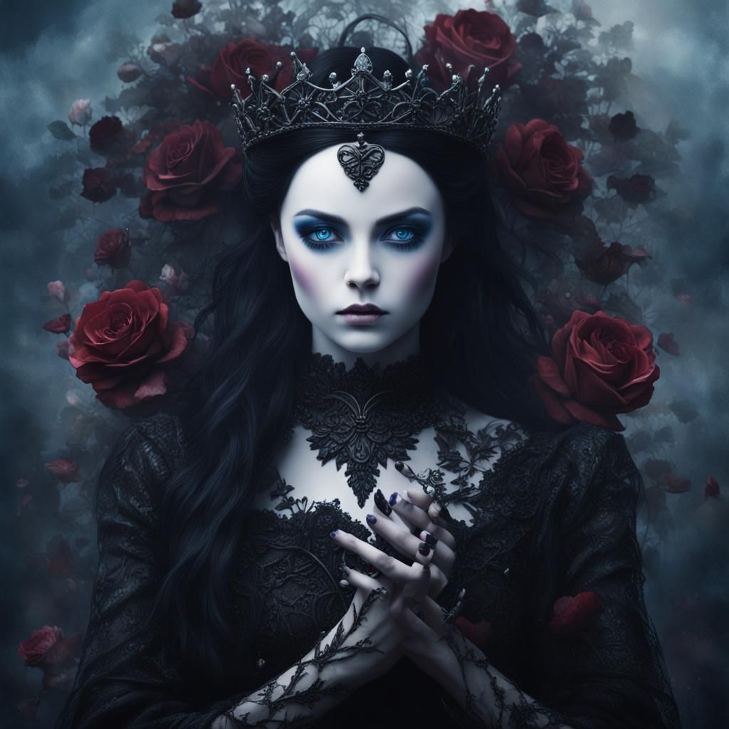 Black heart of darkness in the hands of a Goth Queen, Amy Lee ...