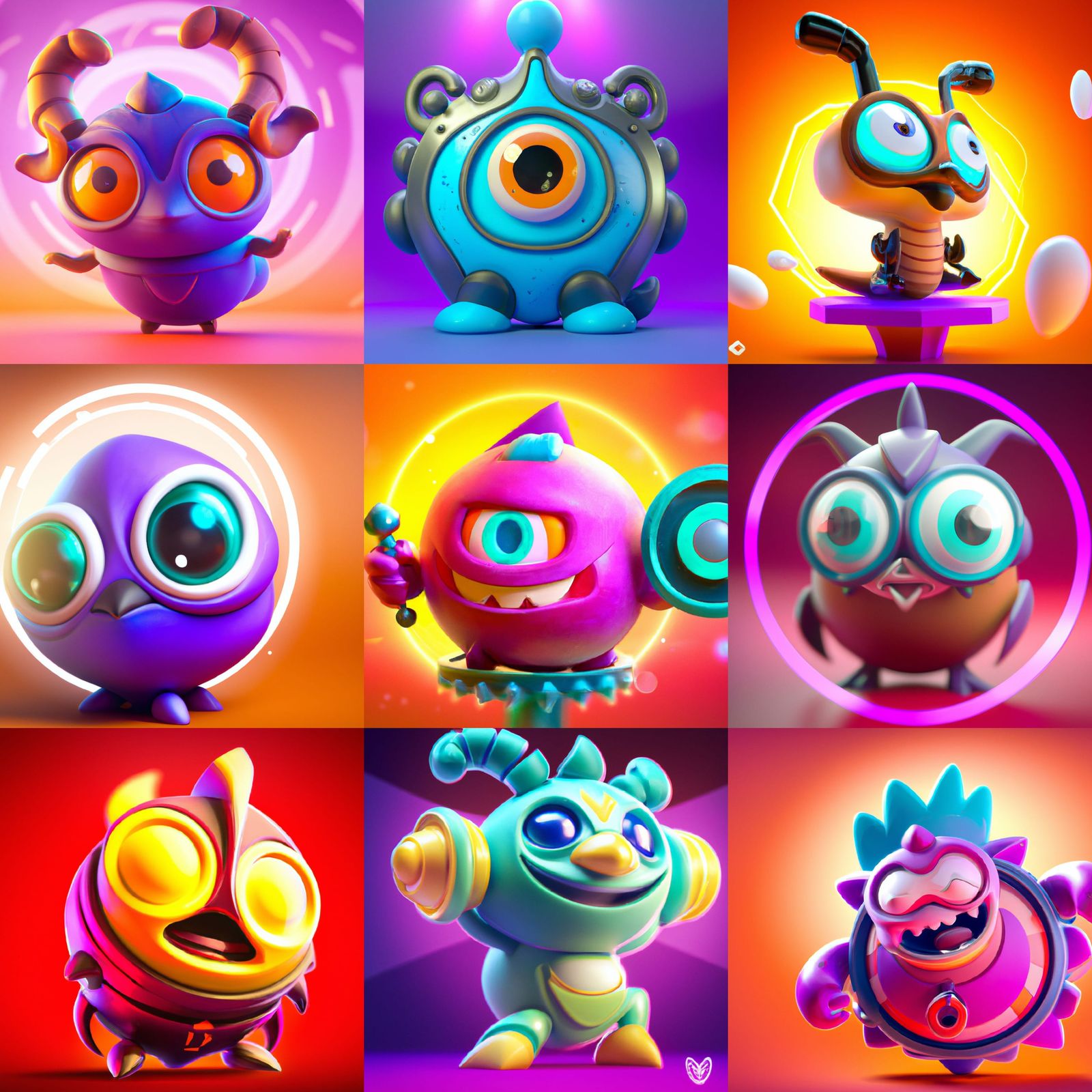 Small Monsters - AI Generated Artwork - NightCafe Creator