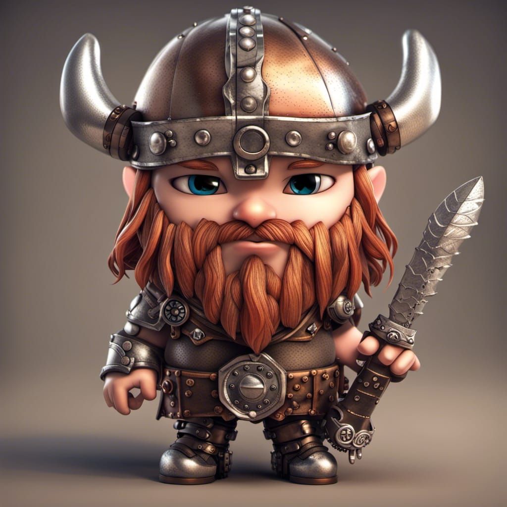 chibi Viking - AI Generated Artwork - NightCafe Creator