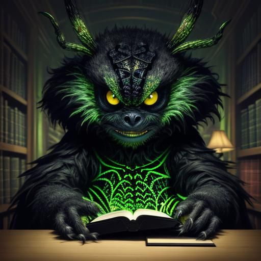 Library Monster - AI Generated Artwork - NightCafe Creator