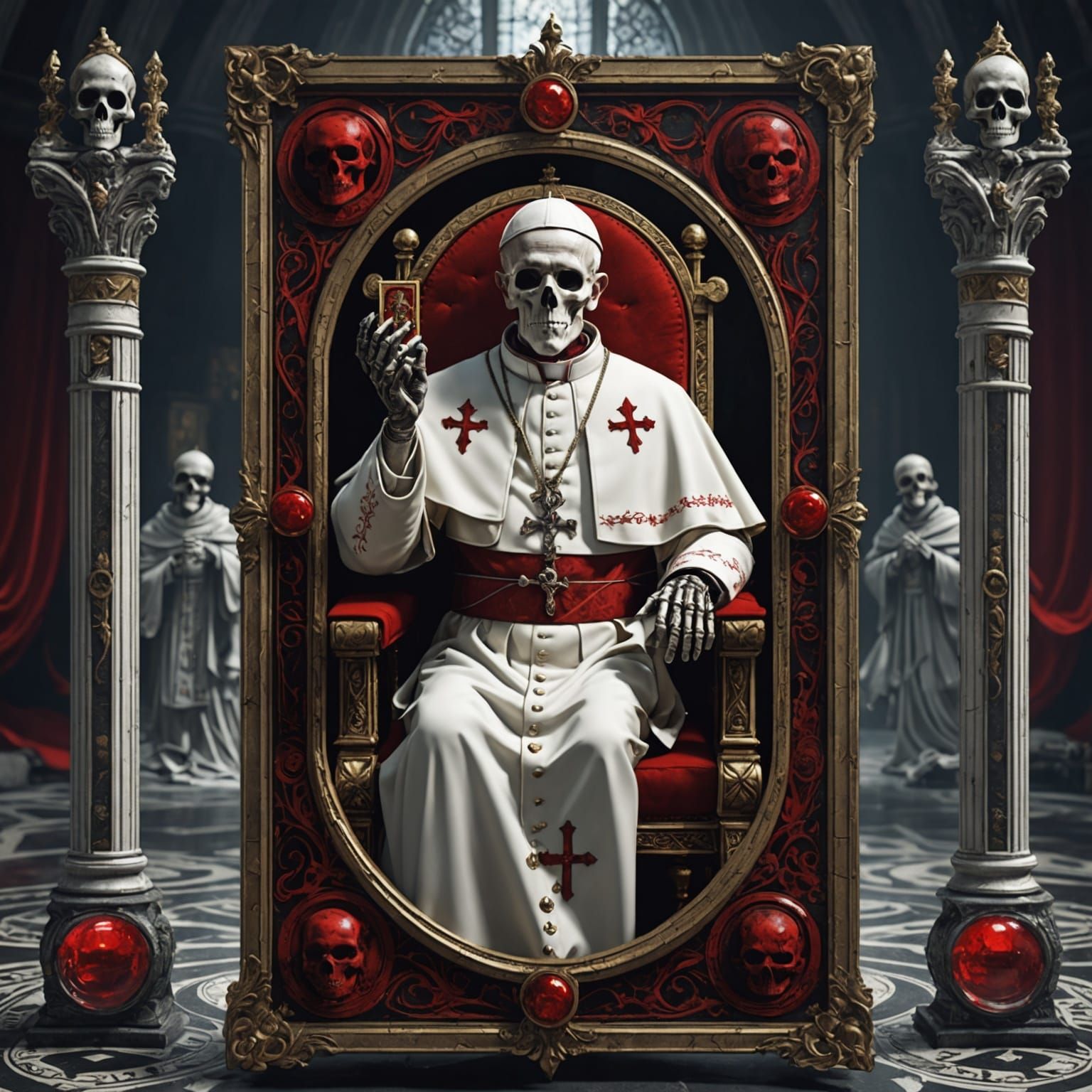 Tarot card The Pope - AI Generated Artwork - NightCafe Creator