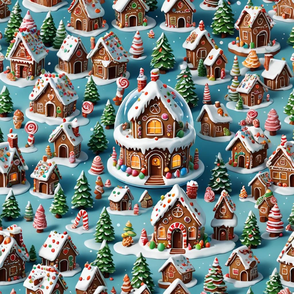 Gingerbread house Wallpaper - AI Generated Artwork - NightCafe Creator