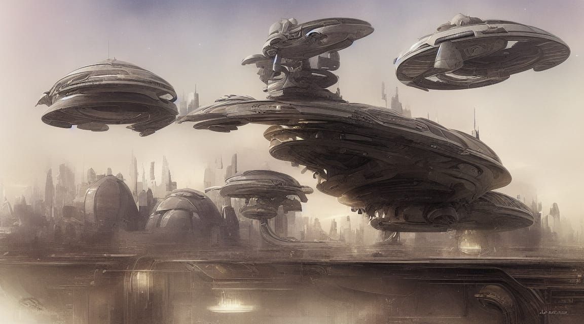 Alien Empire - fleet lands on earth - AI Generated Artwork - NightCafe ...
