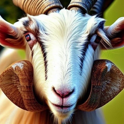 Heavenly goat - AI Generated Artwork - NightCafe Creator