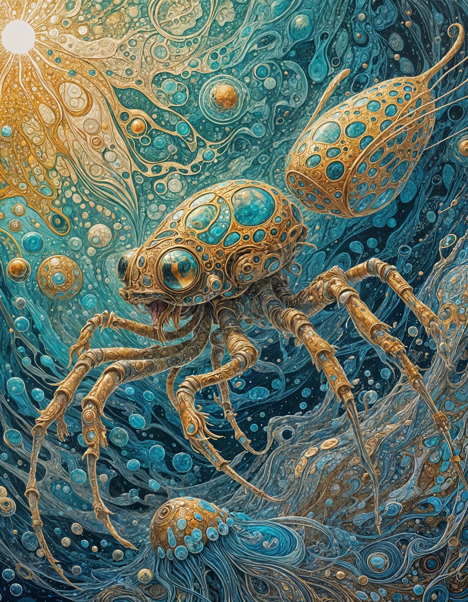 podling - Ethereal Fantasy Creature in a Primordial Splash