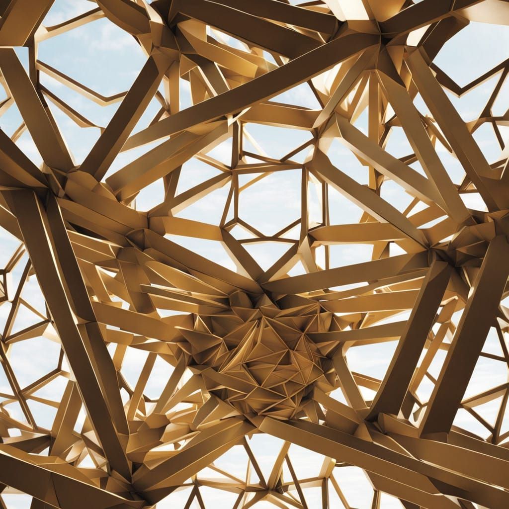 Triangles in bridges, hexagons in beehives, and domes in monuments are ...