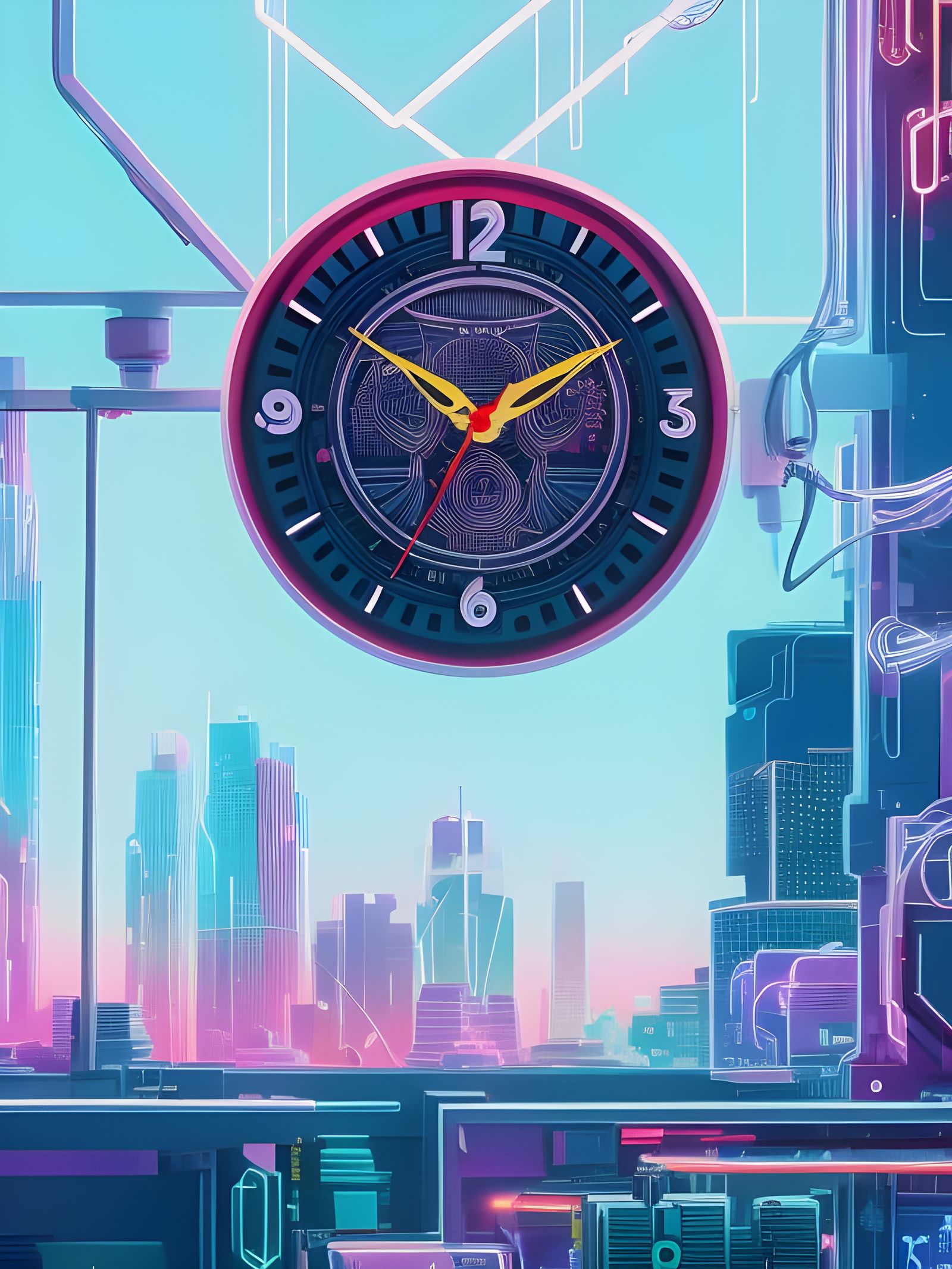 Cyberpunk Countdown - AI Generated Artwork - NightCafe Creator