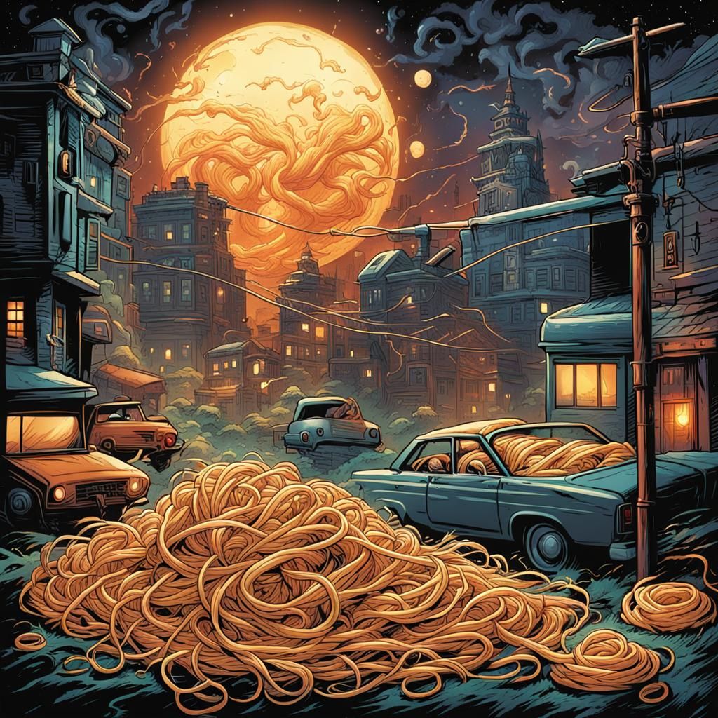 Uh,-oh, Spaghetti-Os! - AI Generated Artwork - NightCafe Creator