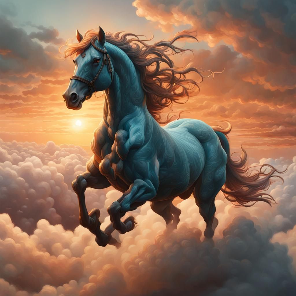 Cloud Horse - AI Generated Artwork - NightCafe Creator