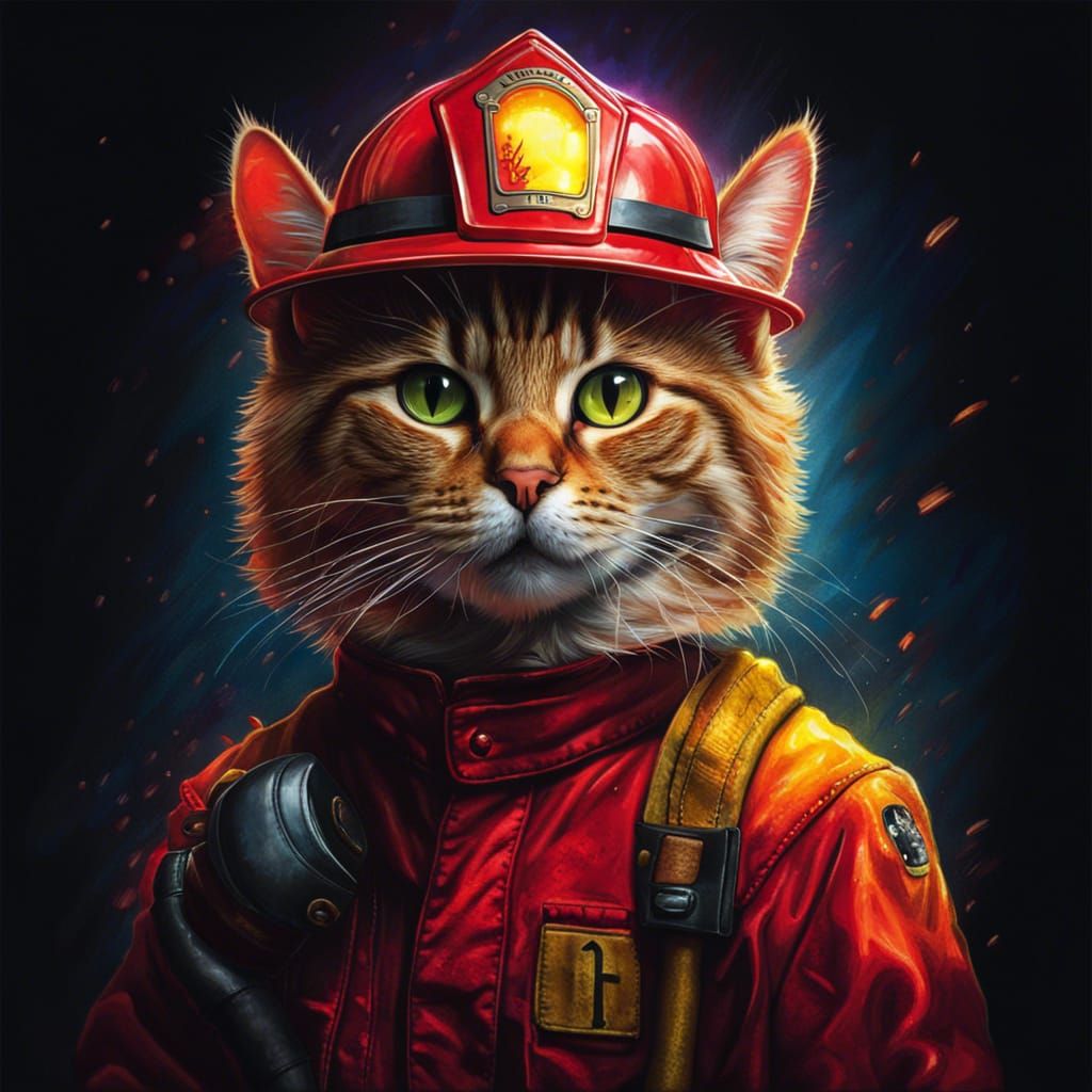 A Firecat - AI Generated Artwork - NightCafe Creator