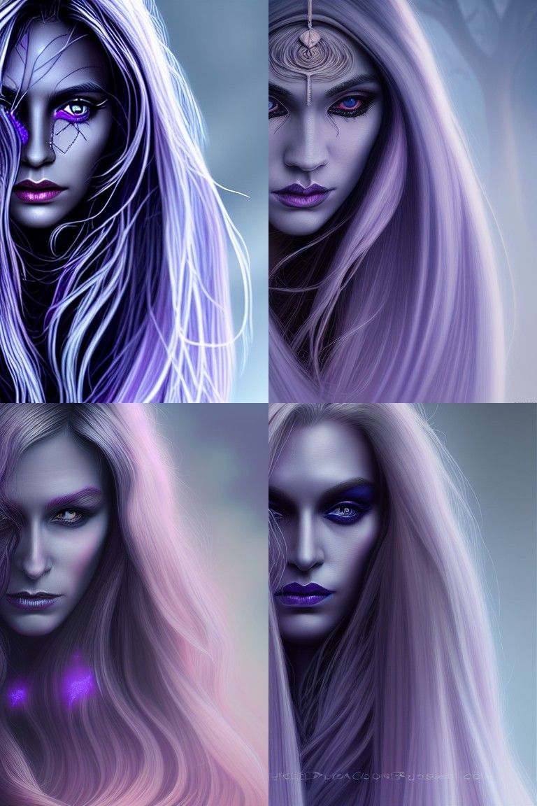 Beautiful drow - AI Generated Artwork - NightCafe Creator