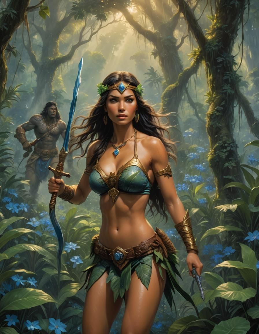Amazon warrior hunting for prey - AI Generated Artwork - NightCafe Creator Amazon warrior hunting for prey - AI Generated Artwork - NightCafe Creator