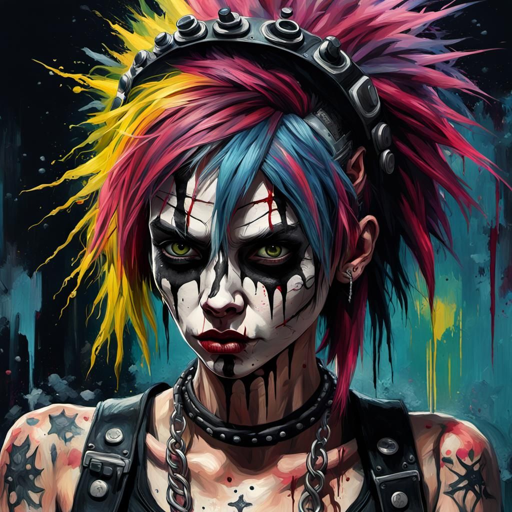 punk rocker - AI Generated Artwork - NightCafe Creator
