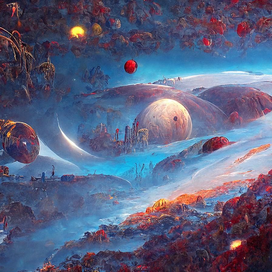 Alien galaxy - AI Generated Artwork - NightCafe Creator