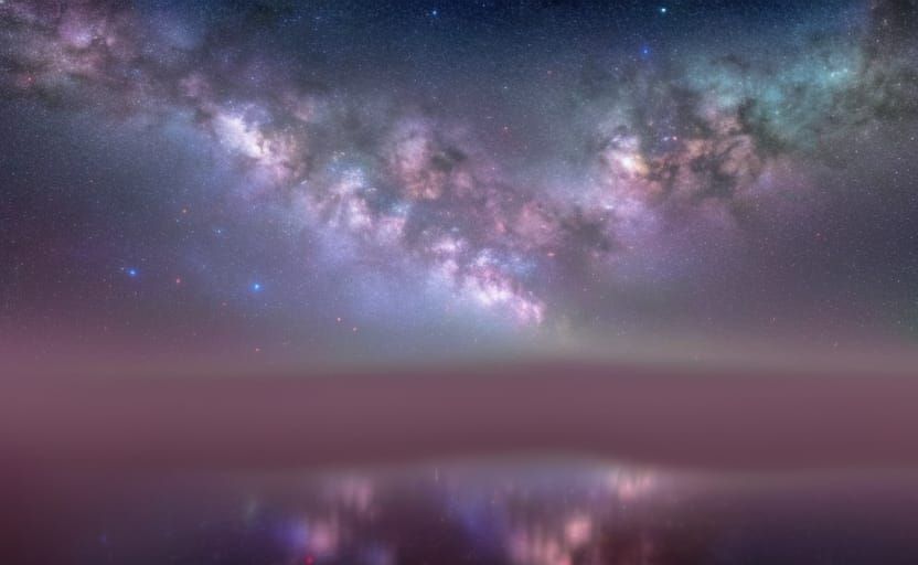 Galaxy reflection - AI Generated Artwork - NightCafe Creator