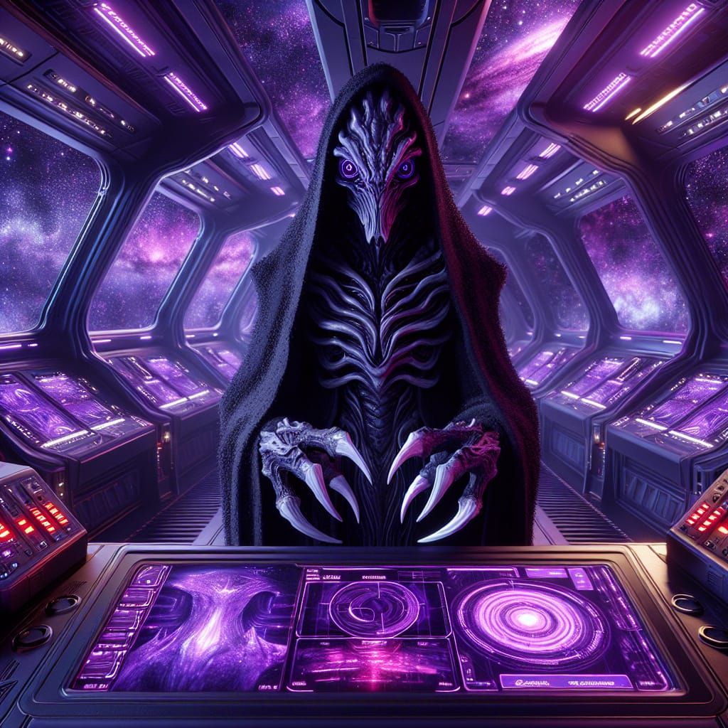 The Shrouded Figure Variation: 2 - Alien Figure in Starship ...