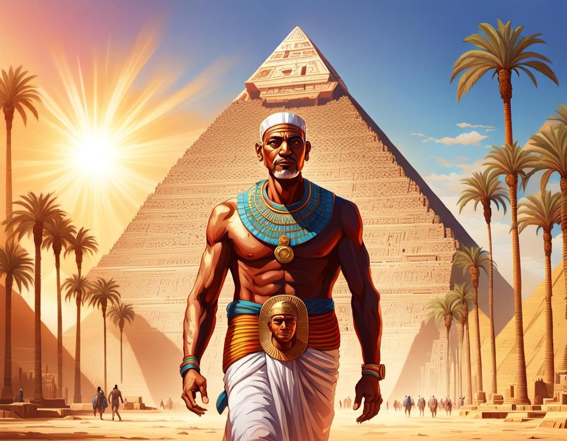 "Imhotep: Architect of Eternity" - AI Generated Artwork - NightCafe Creator
