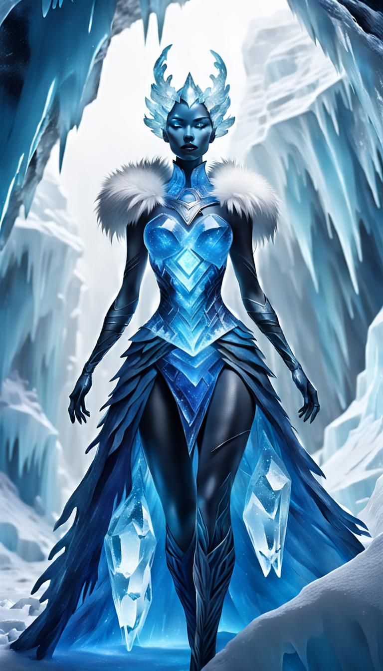 ice elemental - AI Generated Artwork - NightCafe Creator