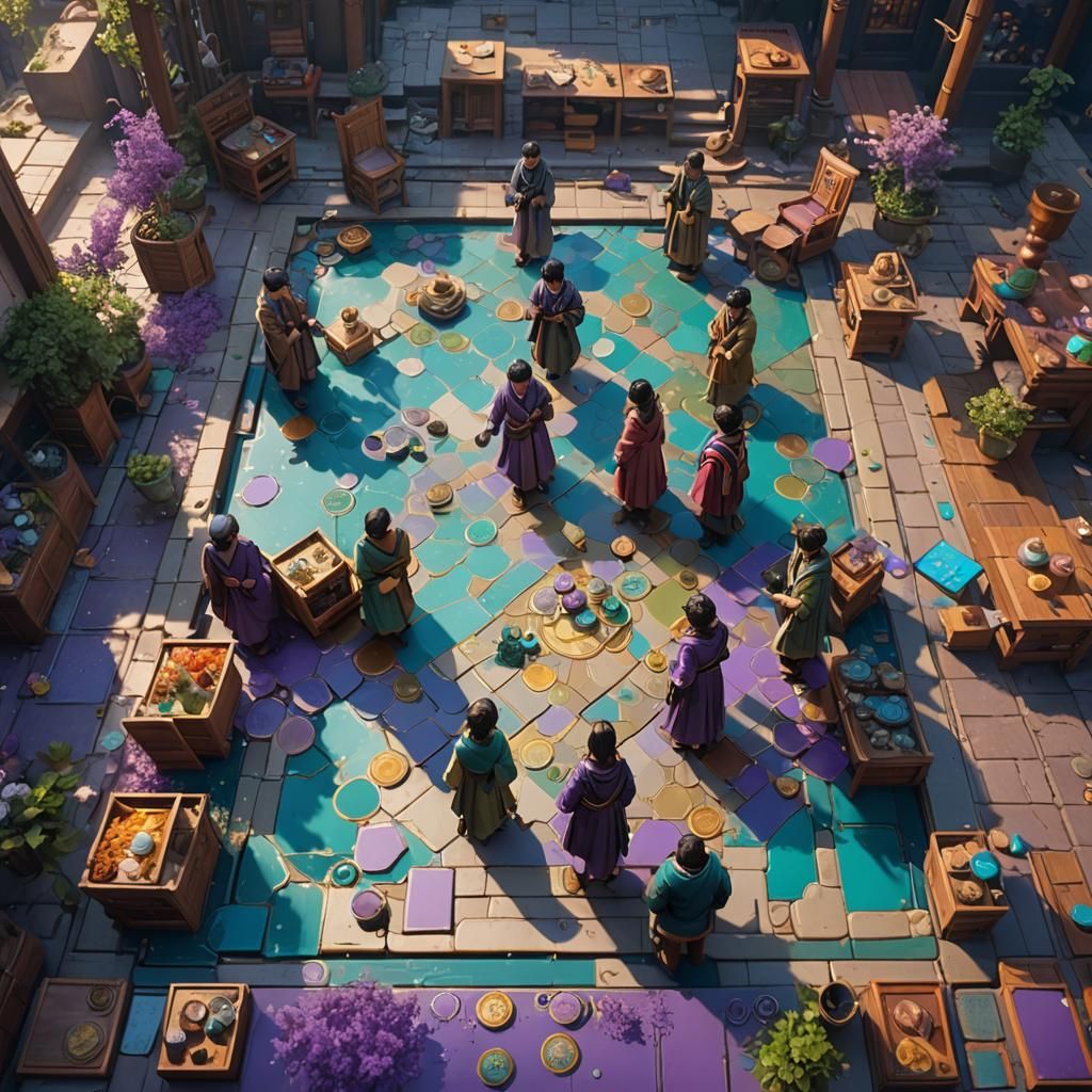 Board game 8k resolution dynamic lighting hyperdetailed intricately ...