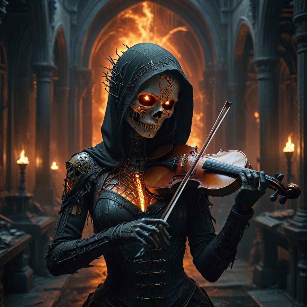 grim reaper plays the violin - grim reaper plays the violin