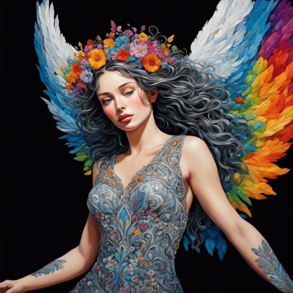 Modern Angel - AI Generated Artwork - NightCafe Creator