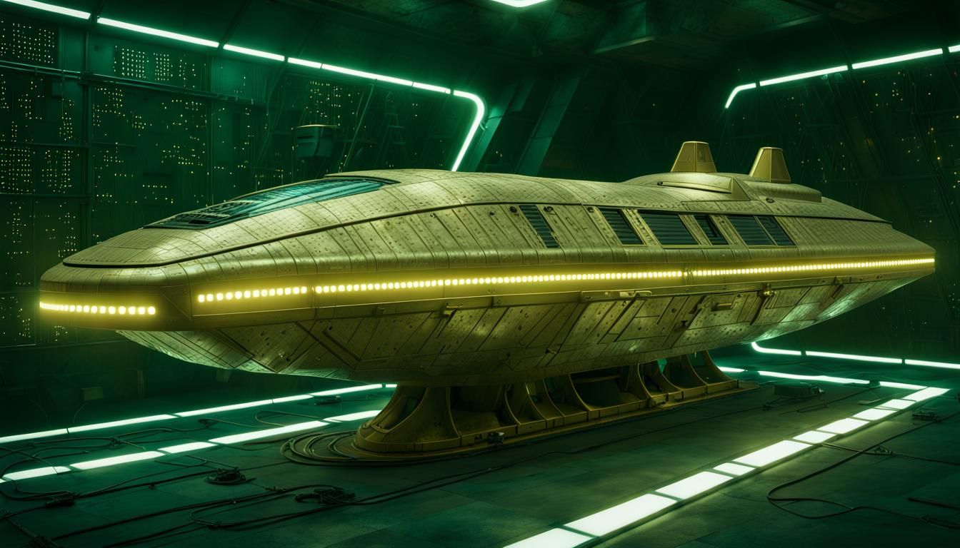 Hover-spacecraft - AI Generated Artwork - NightCafe Creator