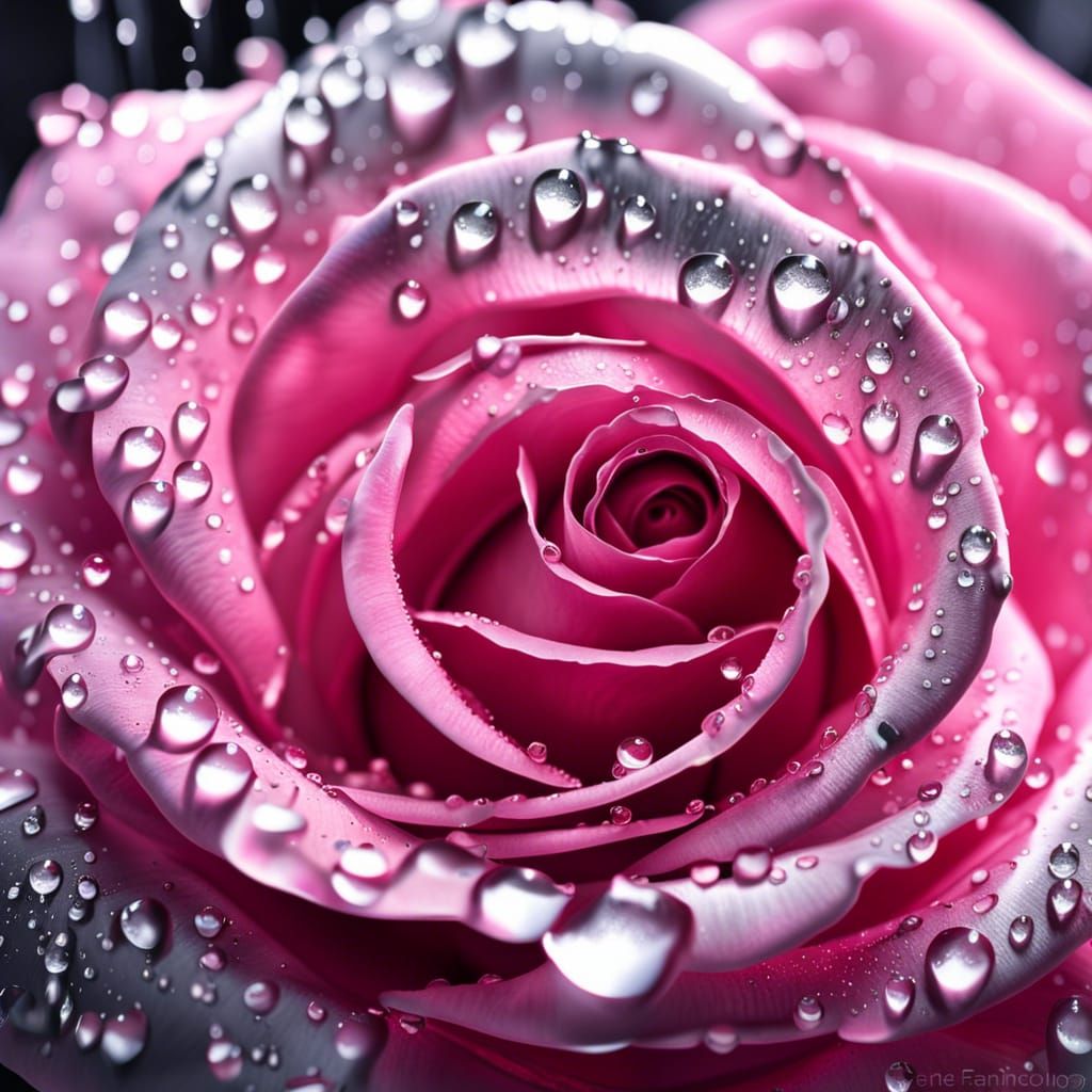 Pink Rose - AI Generated Artwork - NightCafe Creator