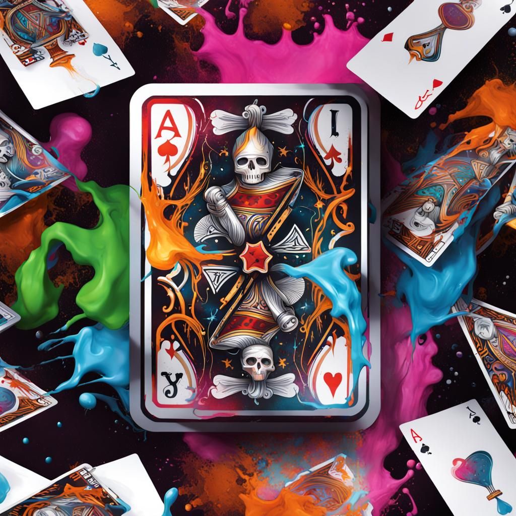 Magic playing Cards floating in space - AI Generated Artwork ...