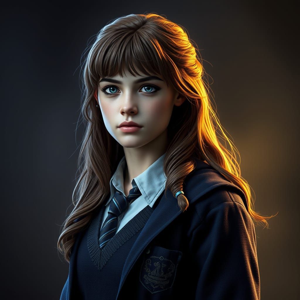 Ravenclaw Granger - Majestic Ravenclaw Hermione in Dark Fant...