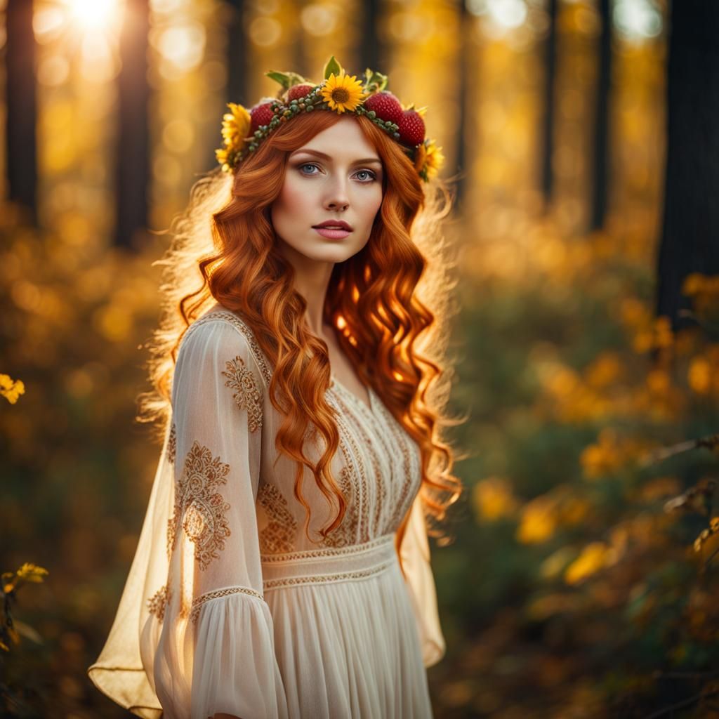 Autumn princess - AI Generated Artwork - NightCafe Creator