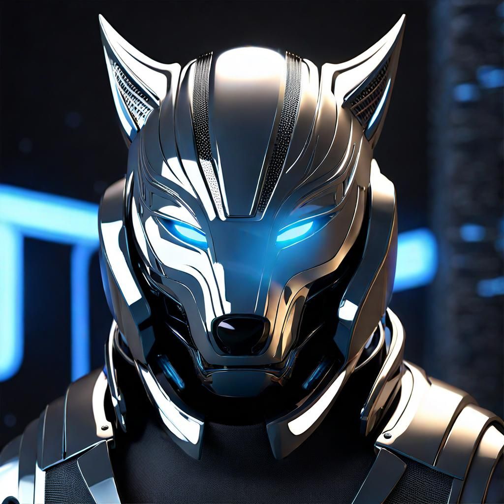 Werewolf Robot Mask - AI Generated Artwork - NightCafe Creator