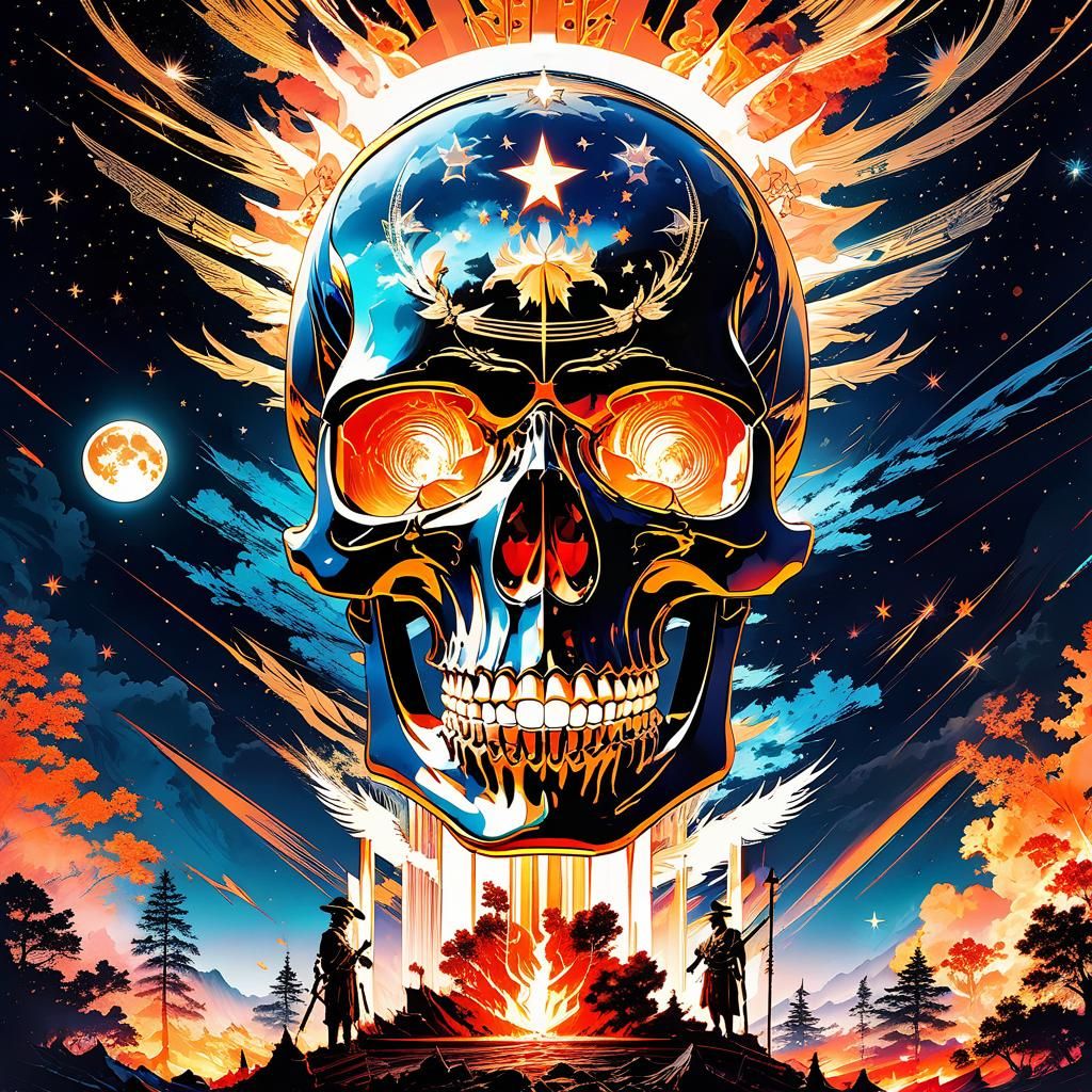 The void skull - AI Generated Artwork - NightCafe Creator