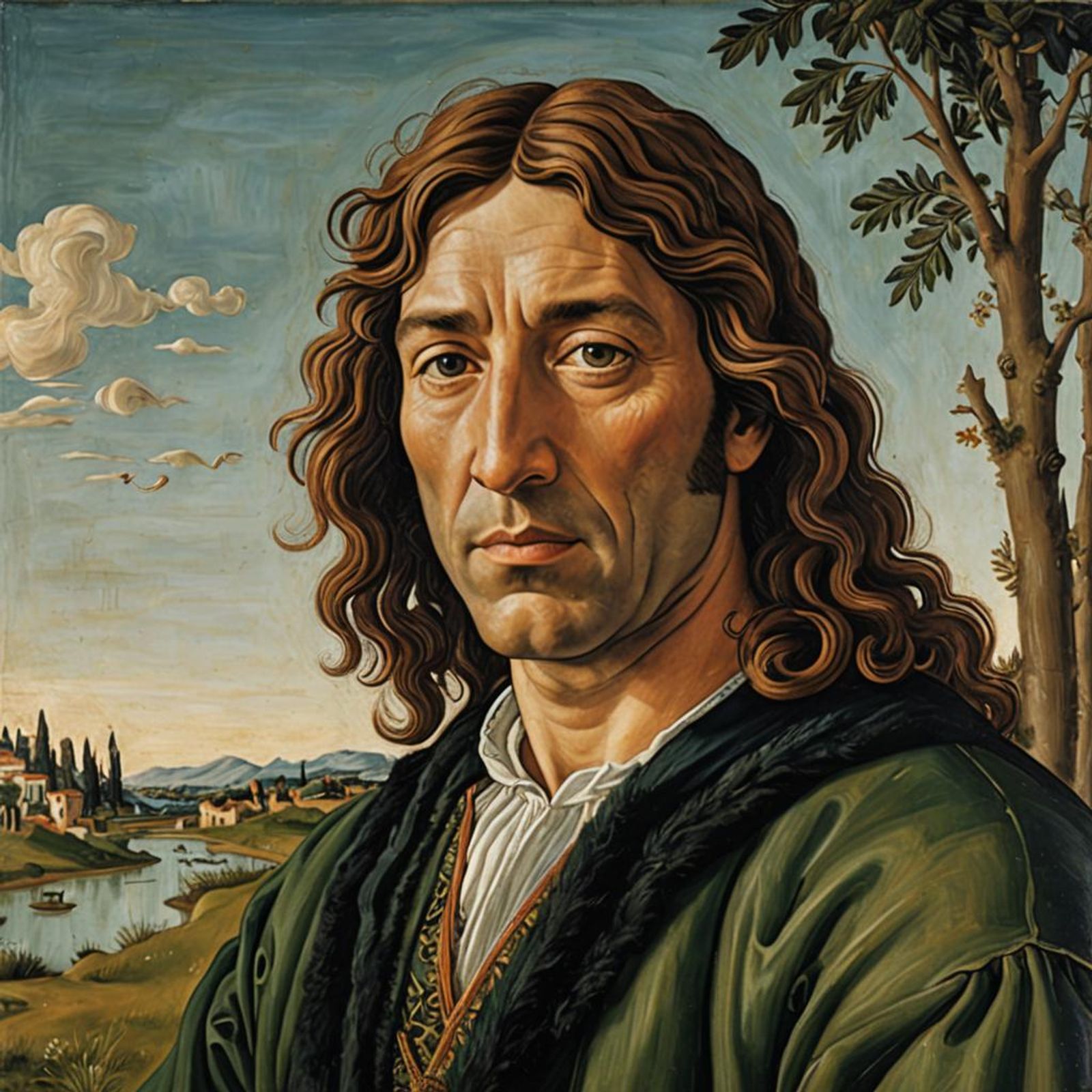 Self-portrait of Sandro Botticelli - AI Generated Artwork - NightCafe ...