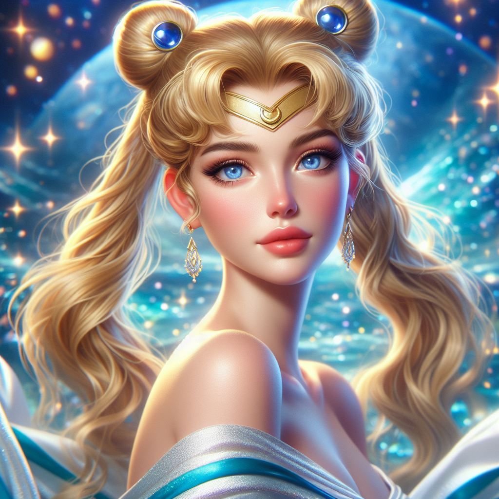 Usagi aka Serena Tsukino (Sailor Moon) as a Divine Goddess! - AI ...