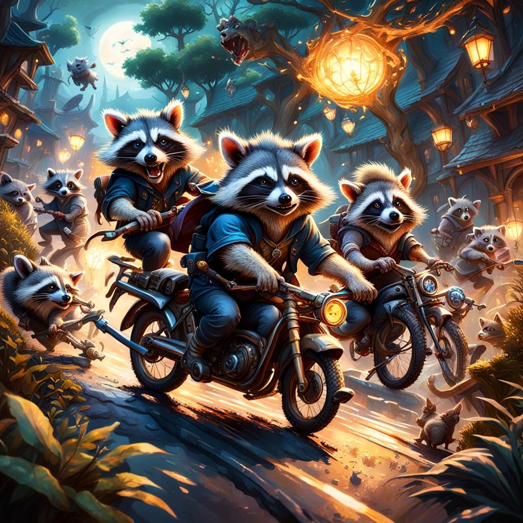 Rockets Hog riders - AI Generated Artwork - NightCafe Creator
