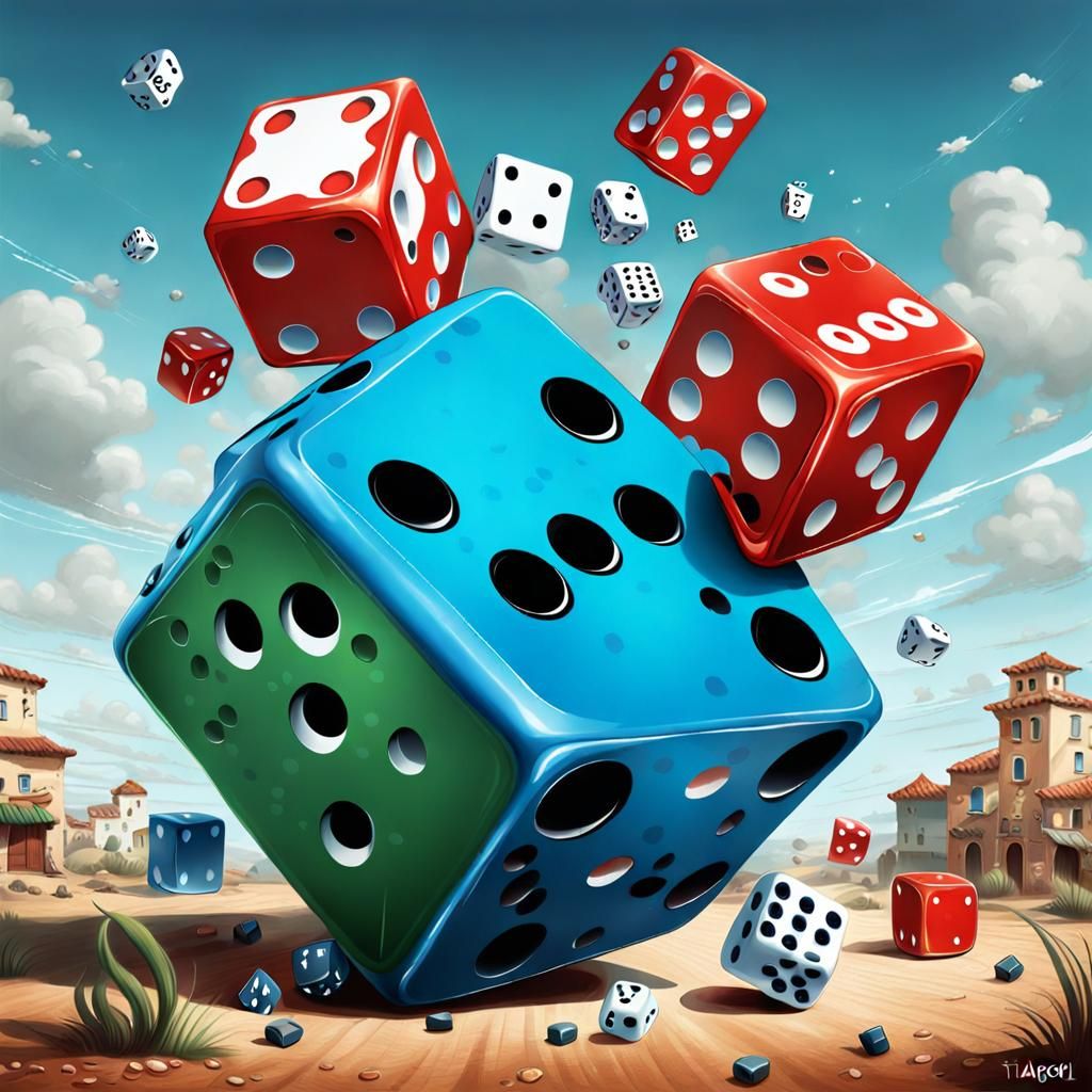 Lucky Dice - AI Generated Artwork - NightCafe Creator