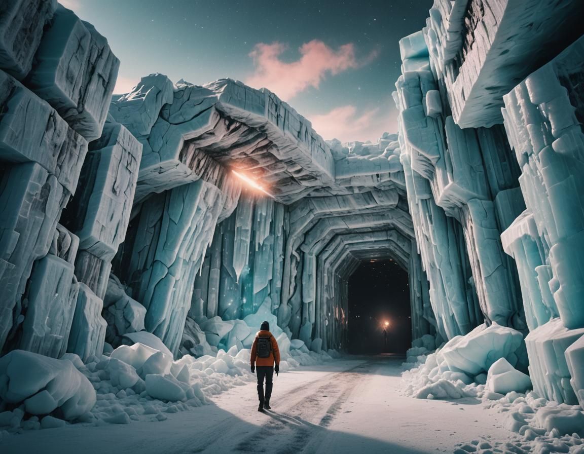 Secrete Antarctica Base - AI Generated Artwork - NightCafe Creator